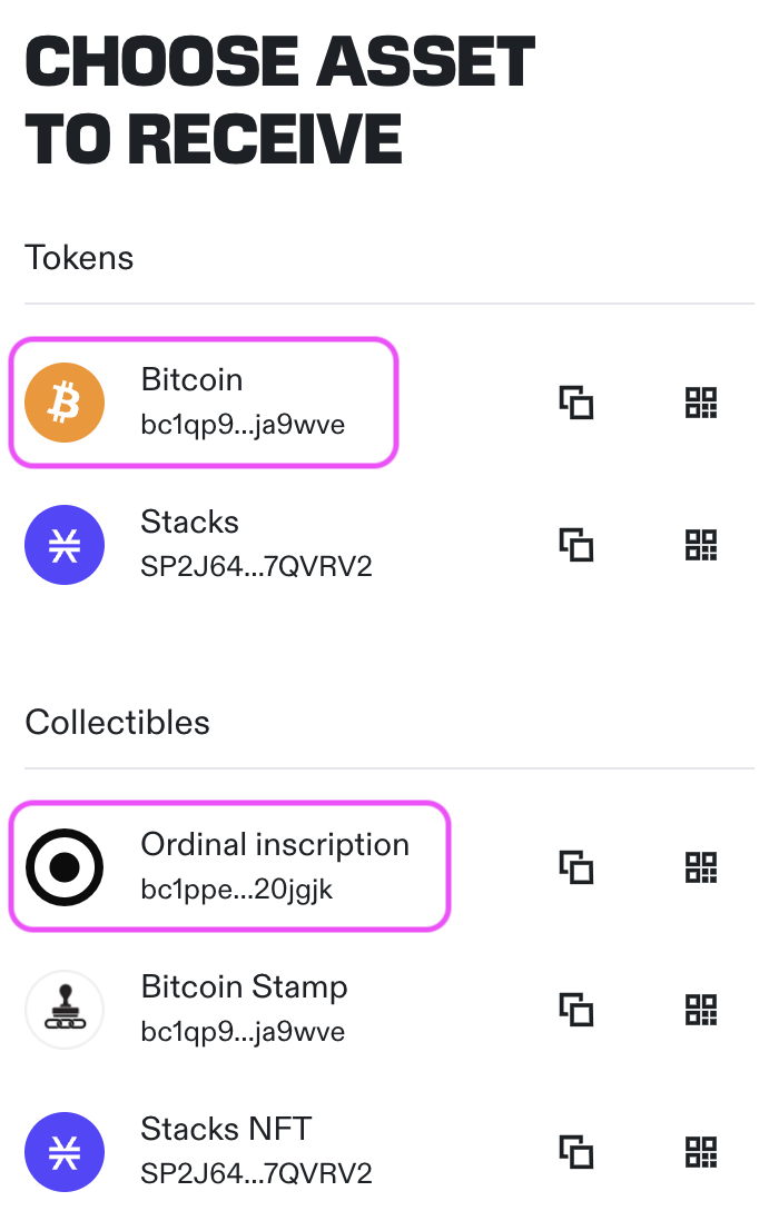 Bitcoin wallet address types – Gamma.io Support
